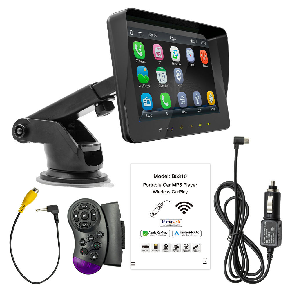 Buy quality Wireless Carplay 7 Inch Portable Car MP5 Player Bluetooth ...